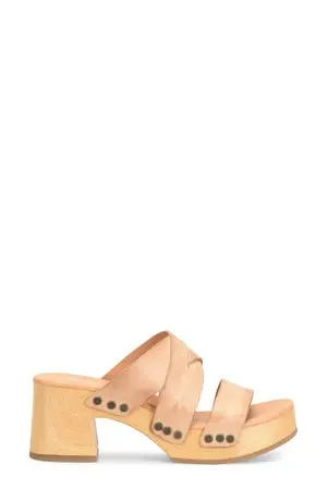 KORK-EASE® Emersen Platform Mule Sandal - Natural Full Grain