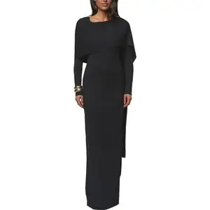JLUXLABEL Asymmetric Maxi Dress - Black