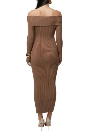 JLUXLABEL Kira Ribbed Midi Dress