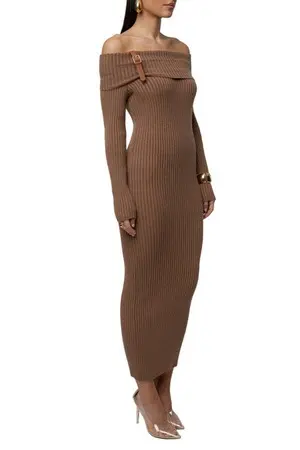 JLUXLABEL Kira Ribbed Midi Dress
