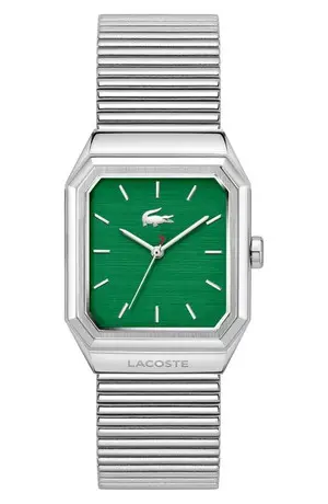 Lacoste Rene Bracelet Watch - Silver/green