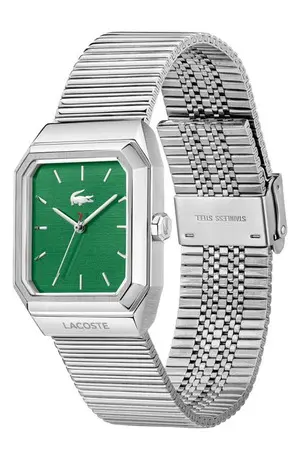 Lacoste Rene Bracelet Watch - Silver/green