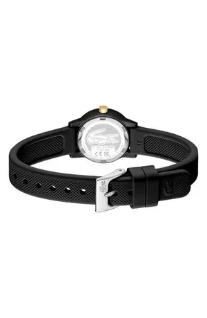 Lacoste L.12.12 Mini Swift Silicone Strap Watch - Black