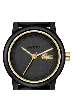 Lacoste L.12.12 Mini Swift Silicone Strap Watch - Black