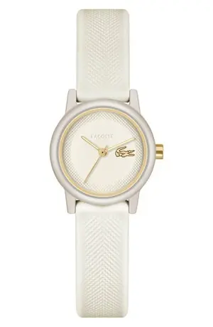 Lacoste L.12.12 Mini Swift Silicone Strap Watch - Off White