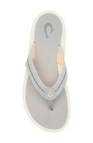 Olukai Ulele Water-resistant Flip-flop - Ash/ash