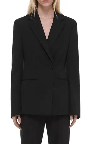 Helmut Lang Cutaway Wool Blazer
