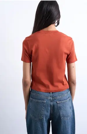 Topshop Everyday Shrunken Cotton T-shirt