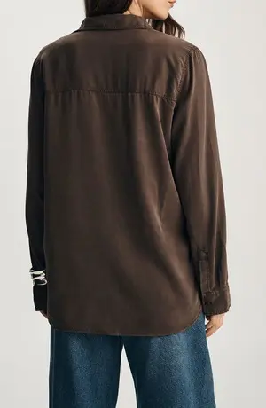 MAVI Luxe Touch Relaxed Fit Button-up Shirt