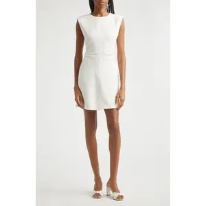 Veronica Beard Imara Ruched Mini Dress - Dove