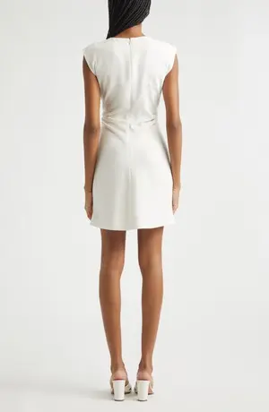 Veronica Beard Imara Ruched Mini Dress - Dove