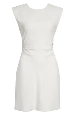 Veronica Beard Imara Ruched Mini Dress - Dove