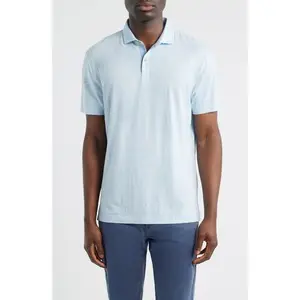 Johnnie-o Starnes Heathered Cotton Blend Polo - Zen