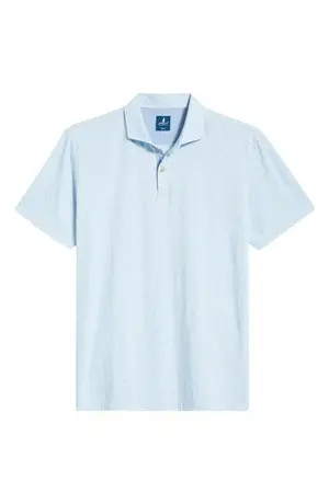 Johnnie-o Starnes Heathered Cotton Blend Polo - Zen