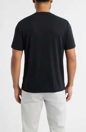 Johnnie-o The Tee Modal Blend Crewneck T-shirt - Black
