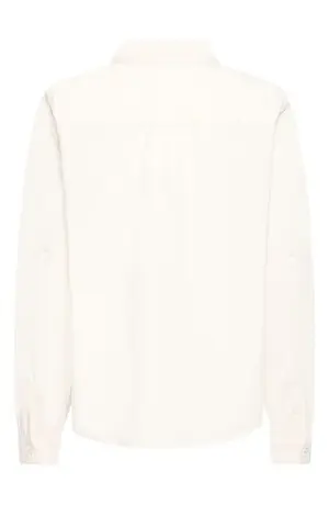ICHI Ihlovely Heart Cutout Button-up Top