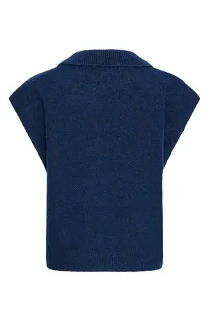 ICHI Ihpovoke Collar Sweater Vest