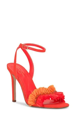 Jessica Simpson Omiena Ankle Strap Sandal - Poppy Papaya