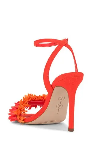 Jessica Simpson Omiena Ankle Strap Sandal - Poppy Papaya