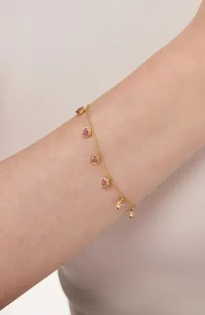 DEAN DAVIDSON Cherie Heart Charm Bracelet