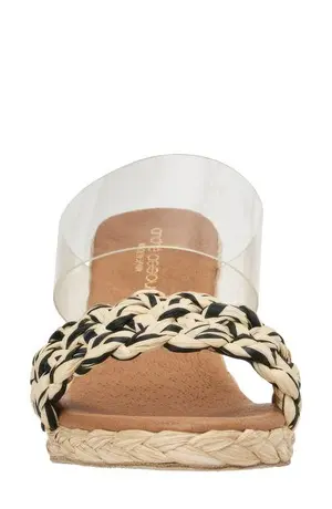Andre Assous Allison Espadrille Wedge Slide Sandal
