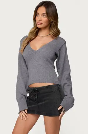 EDIKTED Stacie Crop Sweater