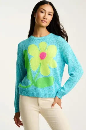 Lisa Todd Bel Fiore Flower Sweater