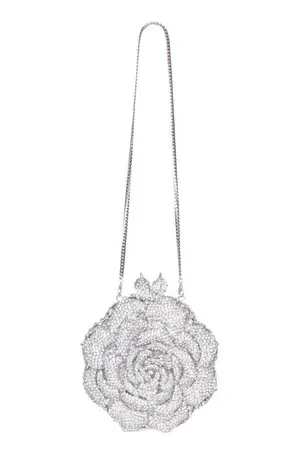 LAUREN LORRAINE Crystal Floral Evening Clutch