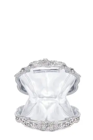 LAUREN LORRAINE Crystal Floral Evening Clutch
