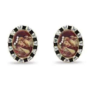 Lele Sadoughi Cameo Earrings - Sleeping Beauty