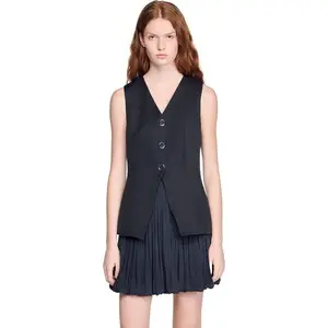 Sandro Short Bubble Dress - Black