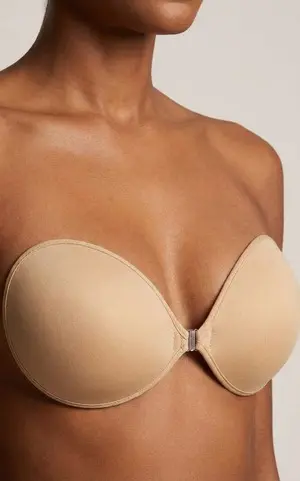 MISS CIRCLE NEW YORK Invisible Strapless Backless Adhesive Bra - Nude
