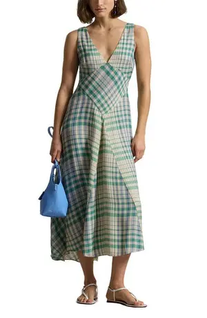 Sleeveless Plaid Dresses