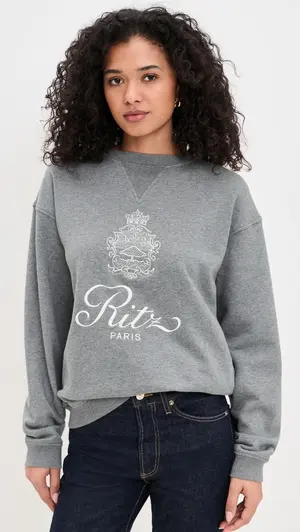 FRAME Ritz Sweatshirt - Heather Grey