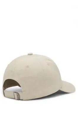 BOSS Cotton-twill Cap With Signature Stripes - Light Beige