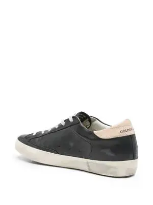 GOLDEN GOOSE Super-star Lace-up Sneakers - Black