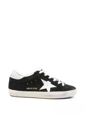 GOLDEN GOOSE Super-star Lace-up Sneakers - Black