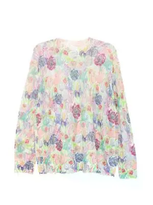 JNBY Floral Knitted Top