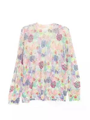 JNBY Floral Knitted Top
