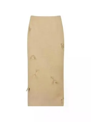 JNBY Appliqué Midi Skirt - Neutrals