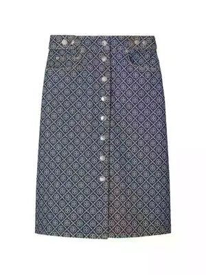 Tory Burch Flared Buttoned Skirt