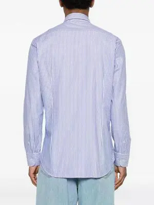 Etro Striped Logo Shirt - Blue