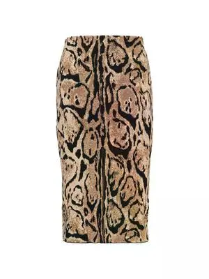 Stella McCartney Leopard-print Skirt - Neutrals