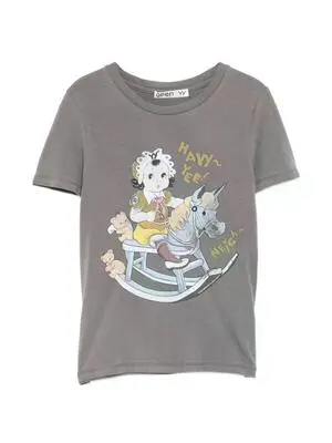 OPEN YY Rocking Baby T-shirt - Grey