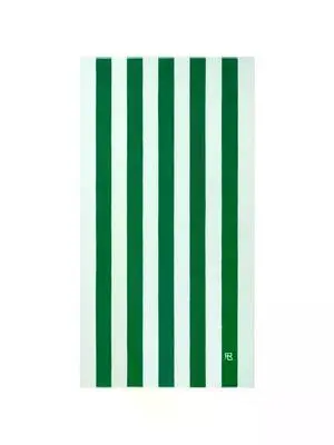 Ralph Lauren Striped-pattern Towel - White