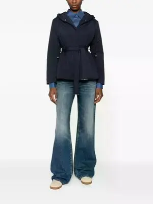Herno Belted Hooded Jacket - Blue