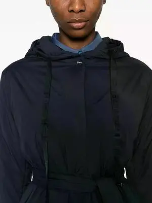 Herno Belted Hooded Jacket - Blue