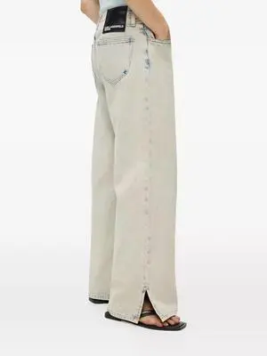 Karl Lagerfeld Slit-hem Jeans