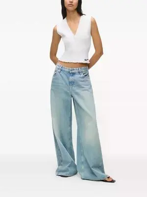 Karl Lagerfeld Five-pocket Wide Leg Jeans