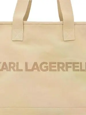 Karl Lagerfeld K/essential Logo Tote - Neutrals